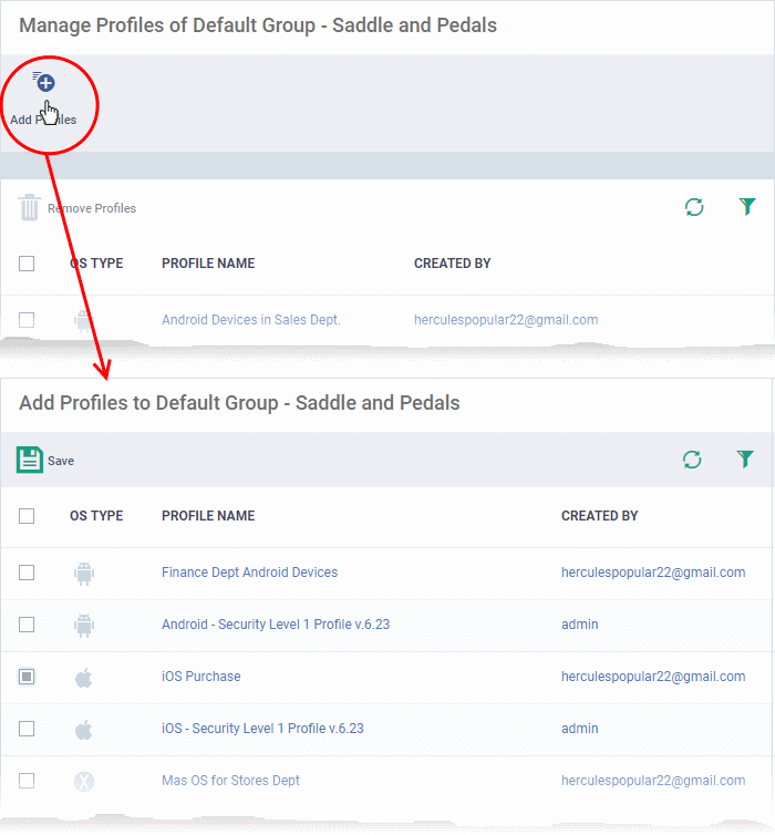 Assign Configuration Profiles To A Device Group Endpoint Manager Itarian